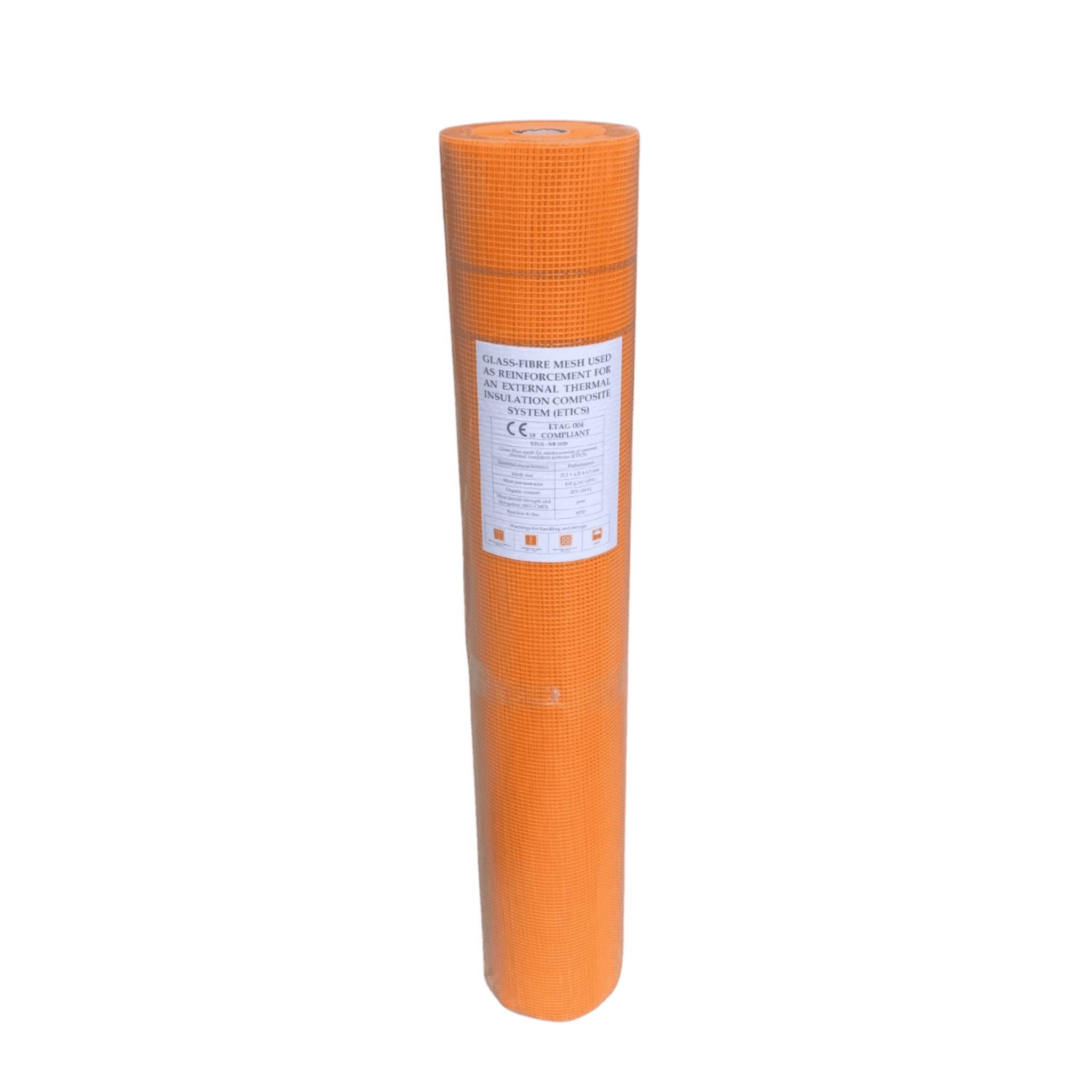 Orange Fibreglass Rendering Mesh Roll 160gm/m² - Licata Ltd
